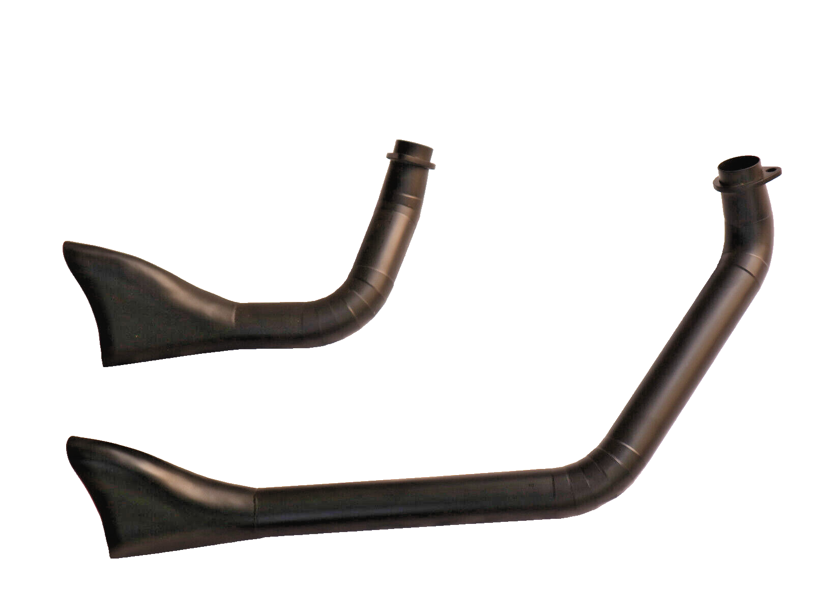 2 into 2 Fishtail Pipes Exhaust for Harley Shovelhead FXE | eBay