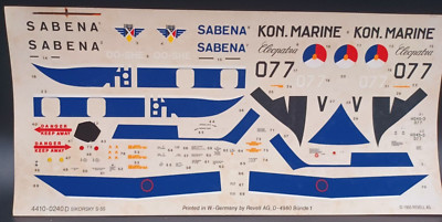 Revell | No. 4410 | 1:48 Sikorsky S-55 Sabena Decals | eBay