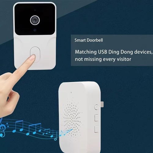Wifi Video Doorbell with HD Camera Wireless Security Intercom for Home Tuya | eBay