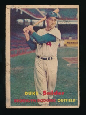 1957 Topps #170 Duke Snider Brooklyn Dodgers HOF | eBay