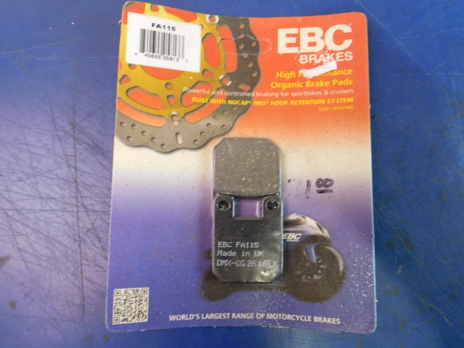 FRONT BRAKE PADS GMA &JAY BRAKE 2 PISTON CALIPER HARLEY DAVIDSON ...