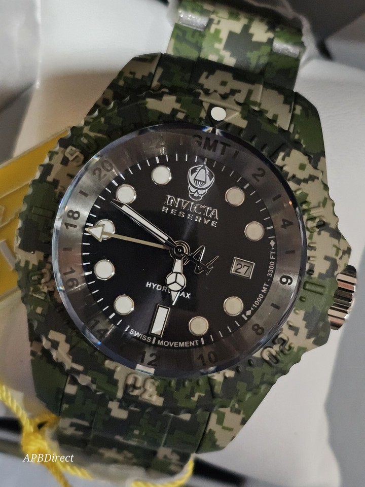 Invicta - HYDROMAX - 1000m - HYDROPLATED Camo GMT - Pro Diver - mens ...