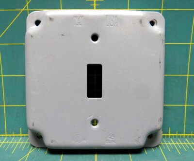MULBERRY 11401 4" Raised SWITCH COVER Steel Finish Powder Coated w ...