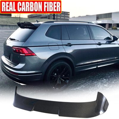 Fits Volkswagen VW Tiguan MK2 2017-19 REAL CARBON Rear Roof Spoiler ...