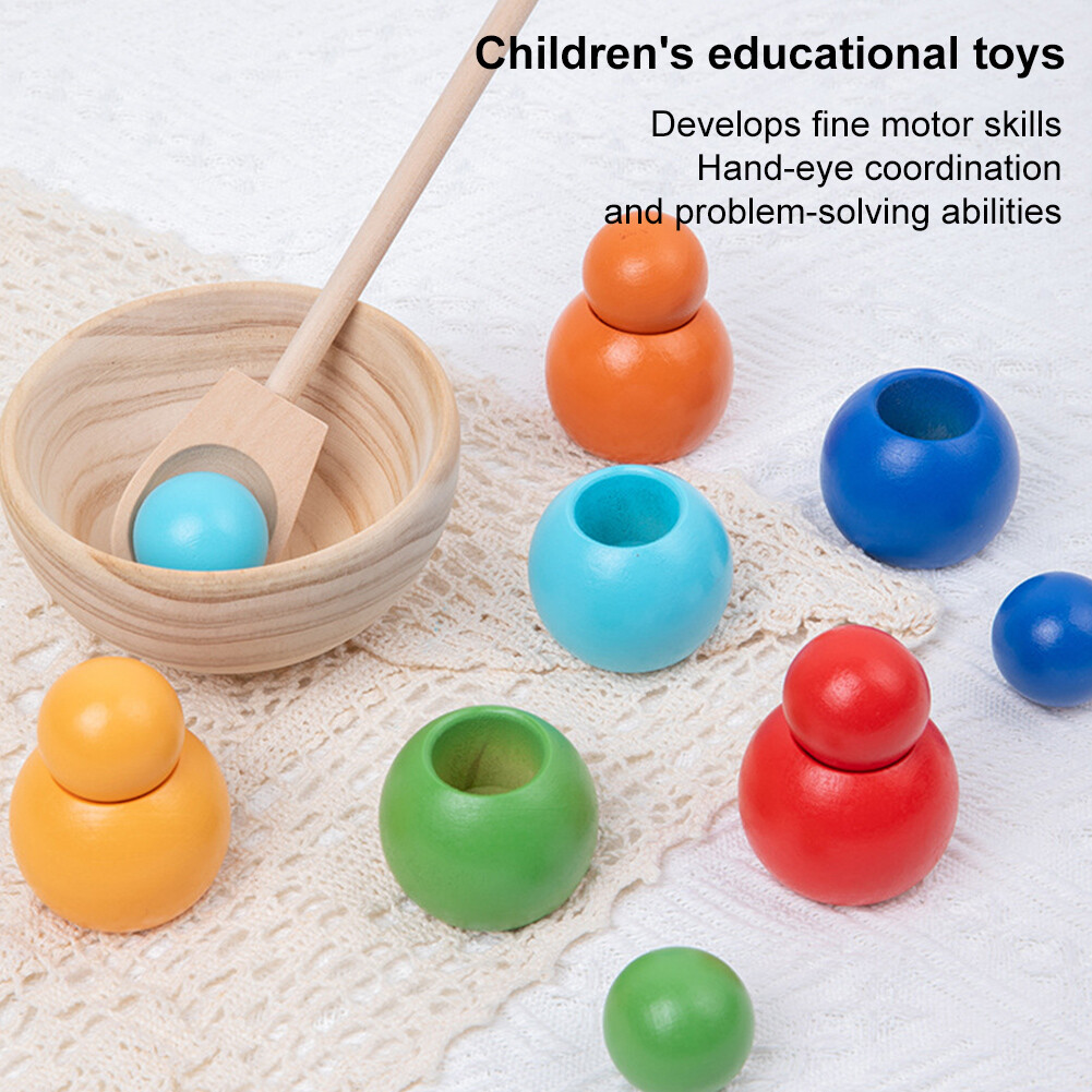 Color Classification Toy Wooden Color Sorting for Babies Toddlers (A ...