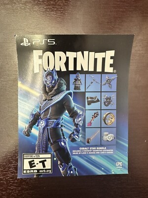 NEW UNSCRATCHED Fortnite Cobalt Star Bundle PS5 Code + 1000 V-Bucks | eBay