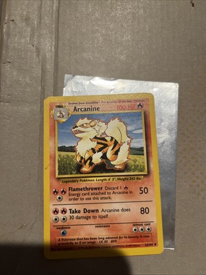 Arcanine 1st Edition Base Set 23/102 1999 Non Holo Pokemon Card | eBay