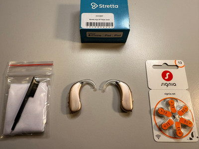 Signia Stretta Aya HP Power BTE App control MFI Bluetooth 32 channels ...