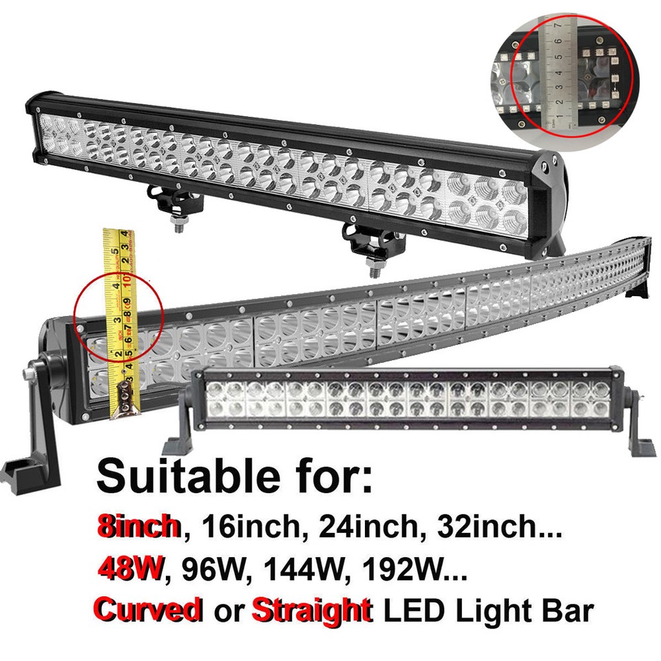 Offroad Led Light Bar Lens Cover For Truck ATV SUV 3 4 12 20 22 32 42 ...