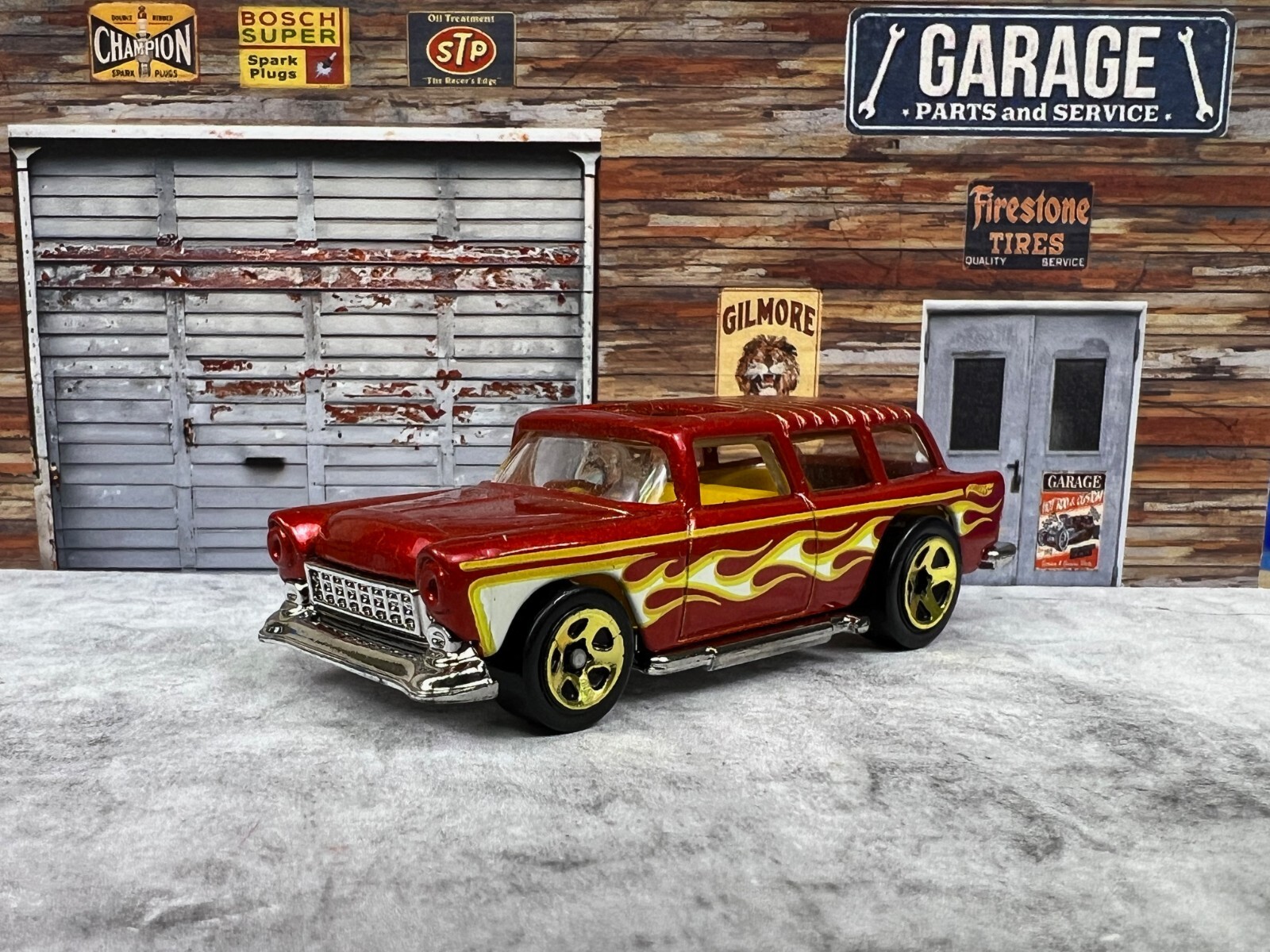 🔥🔥🔥🔥 HOT WHEELS 1955 CHEVY NOMAD WITH FLAMES C9🔥🔥🔥🔥 | eBay