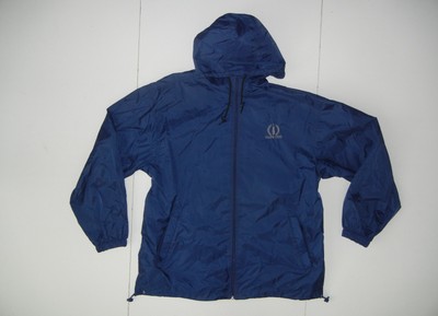 CAPE COD Navy Blue Nylon WINDBREAKER JACKET Sailing Boat Rain Coat Men ...