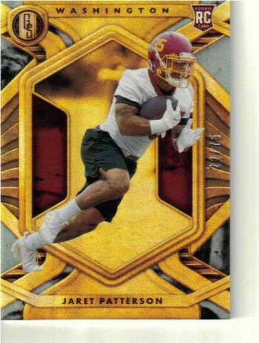 Washington Football Team Jaret Patterson Panini Gold Standard Rookie ...
