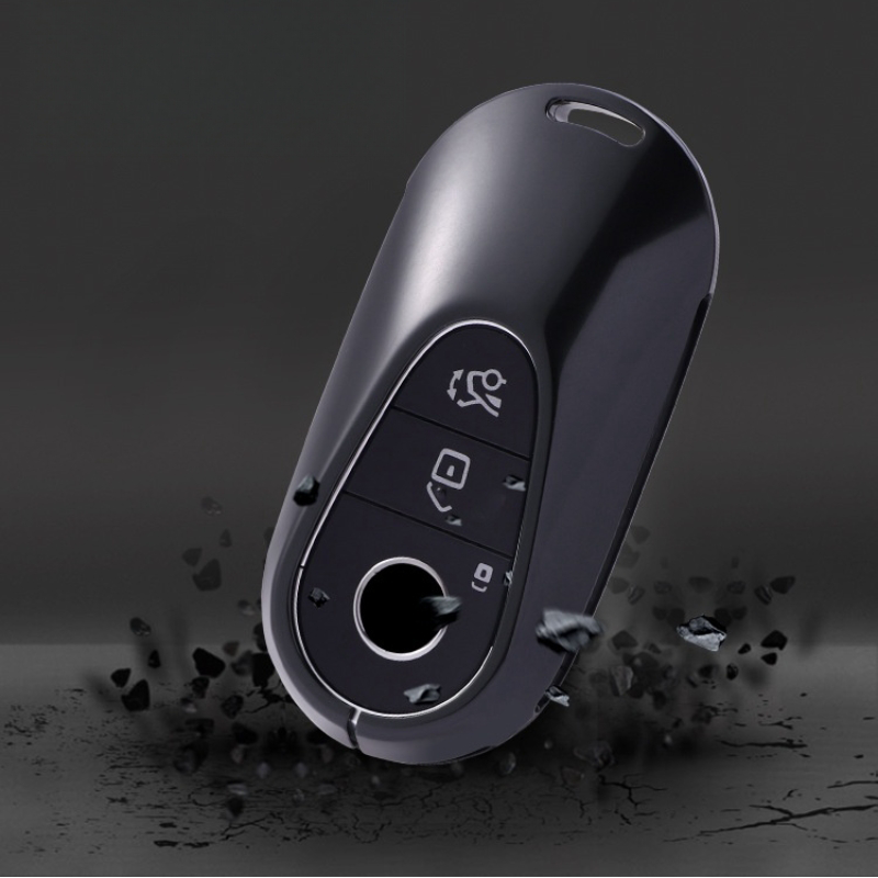 Aluminum Alloy Car Key Fob Case Cover Bag For Benz S400 S450 C260 C300 ...