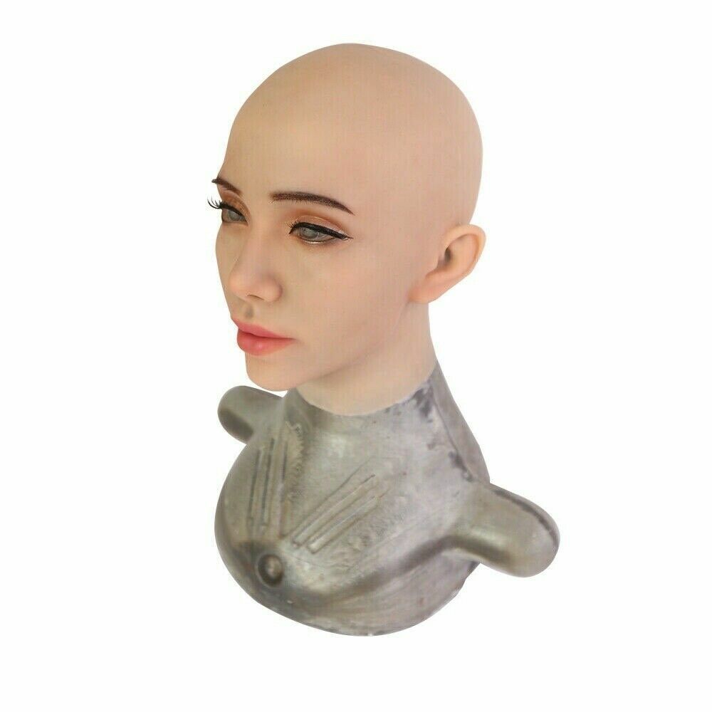 Kathy Female Fake Masks Silicone Face Mask Realistic Headwear for ...
