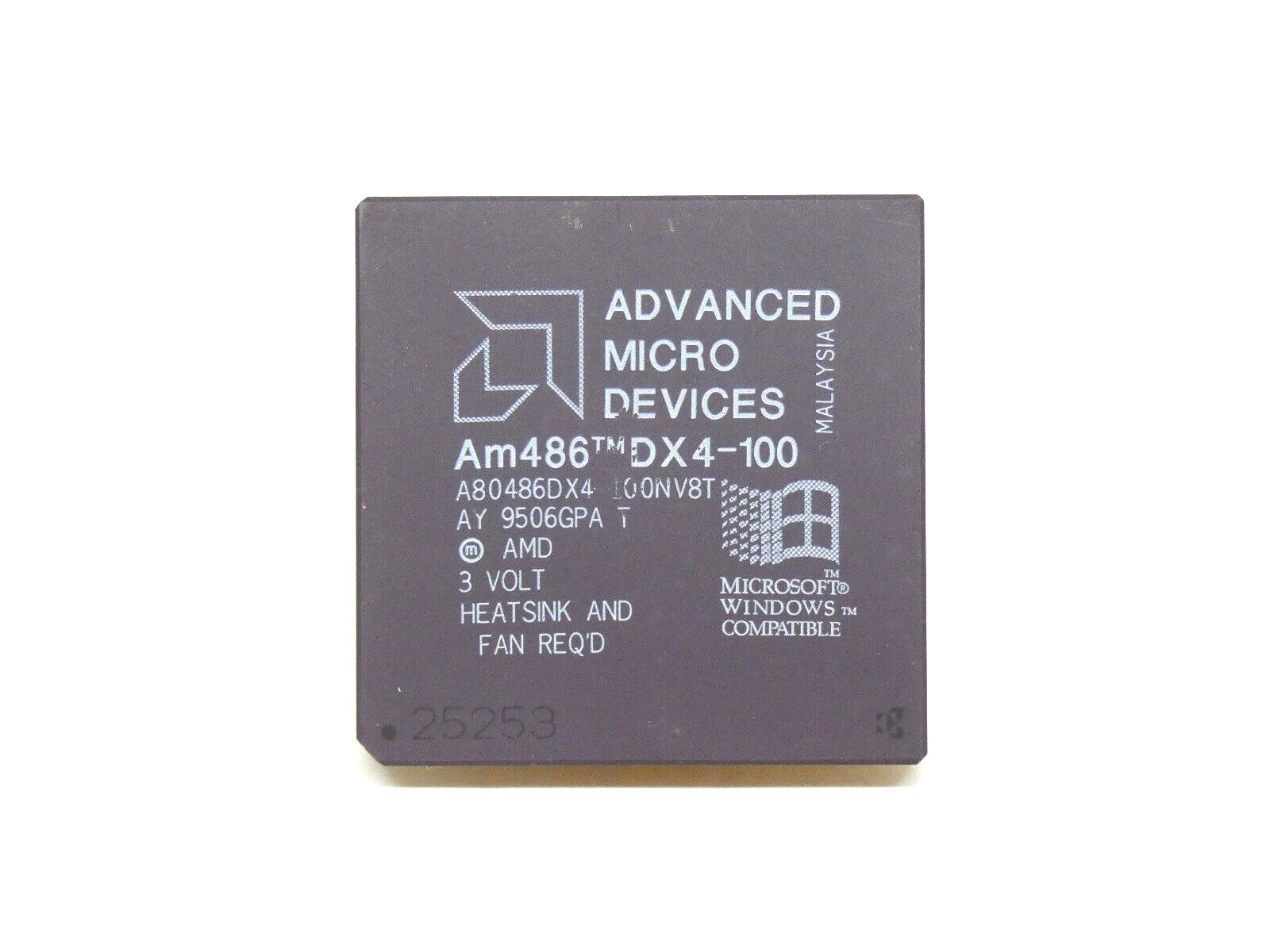 AMD Am486 Dx4-100 100mhz CPU Processor A80486dx4-100nv8t Ceramic Gold ...