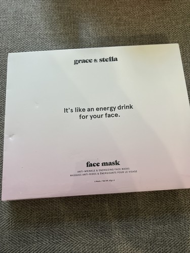Grace & Stella Face Mask Anti-Wrinkle & Energizing Face Masks 6 Sheet ...