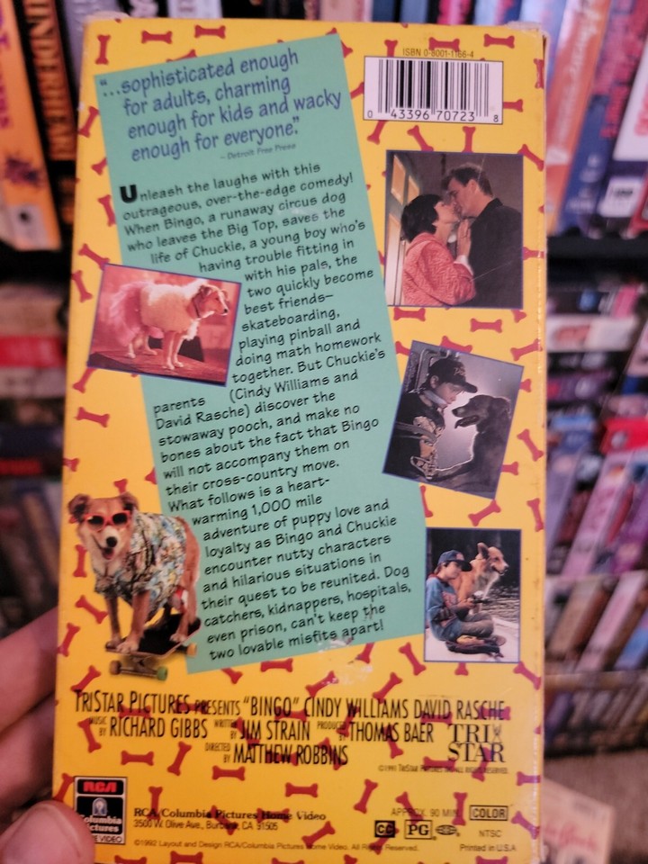 Bingo 1991 VHS Rare Hard To Find Original Release Version | eBay