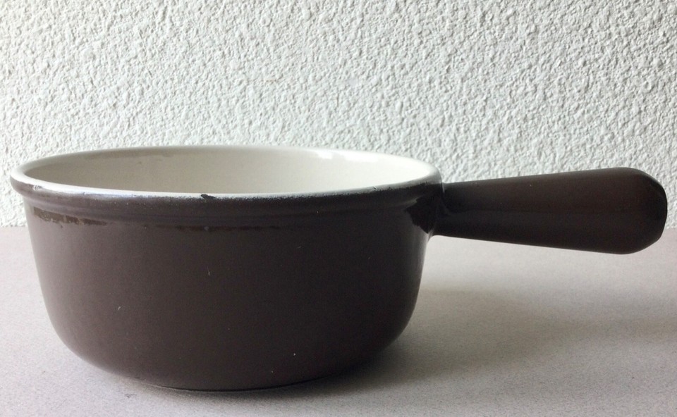 CAQUELON / CASSEROLE / POÊLON en FONTE ÉMAILLÉE .LE CREUSET. marron. | eBay