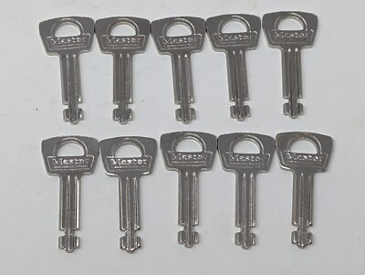 Lot of 10 Master K22RBOX Warded Key Blanks for No. 22 Master Lock | eBay