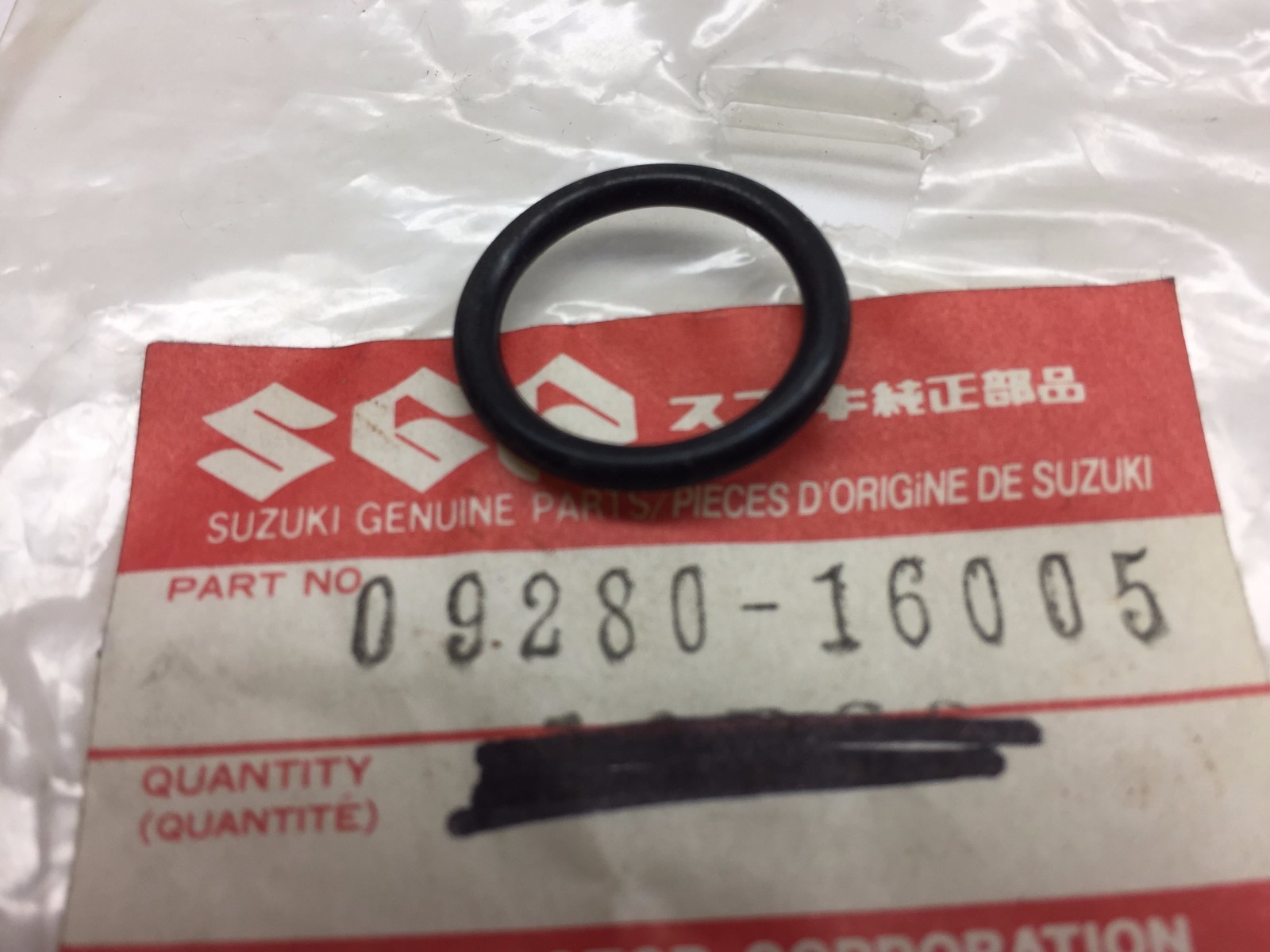 NEW OEM SUZUKI DR650 DR500 VS800 VZ800 LS650 GS400 O-RING 09280-16005 ...