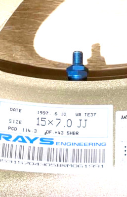 Forge Rays Racing tire caps set WP Valve Kit Aluminum set fits any ...