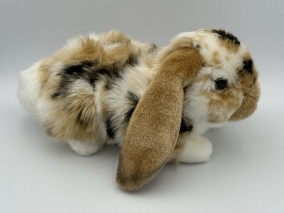 Living Nature Brown Dutch Lop Eared Rabbit Stuffed Animal | Fluffy ...