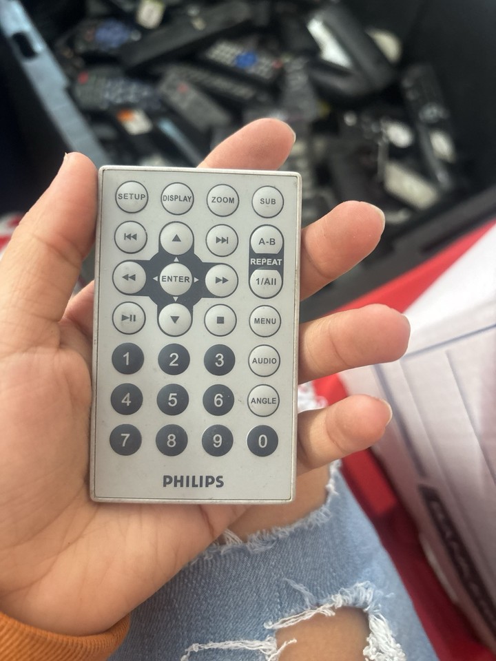 Philips DVD player remote control Small Square Thin Remote | eBay