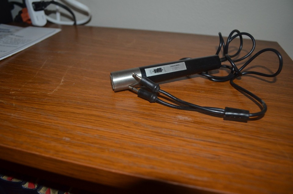 Realistic Dynamic Microphone Model #200 OHM W/ Dual Male Mono Plug A2 ...