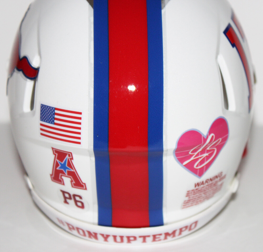 2017 SMU Mustangs Custom Riddell Mini Helmet vs LA Tech | eBay