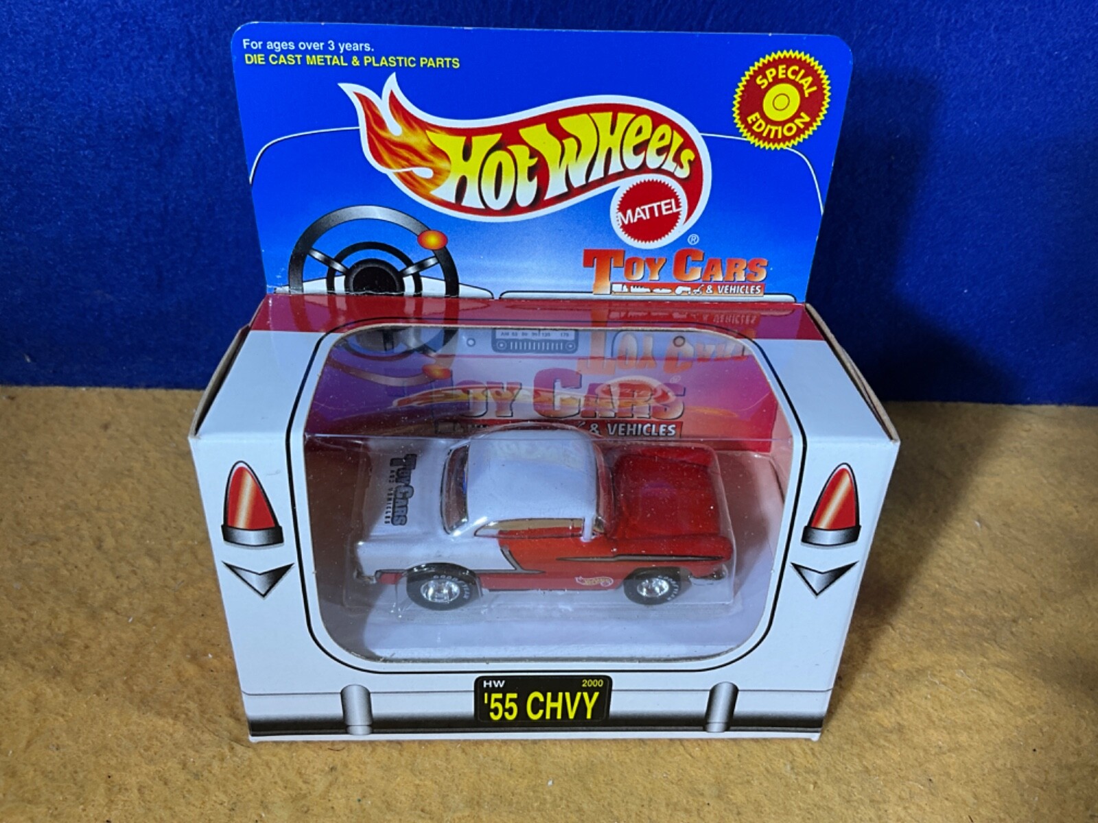 J10-15 HOT WHEELS TOY CARS MAGAZINE - ‘55 CHEVY - #4757/10,000 - 2000 ...