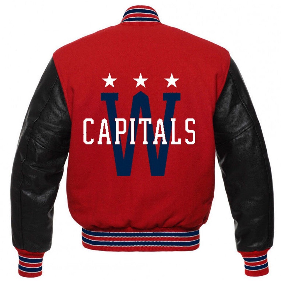 NHL Washington Capitals Rare 2011 2015 Winter Classic Varsity jacket | eBay