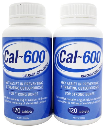 2 x Cal 600 Cal-600 (Calcium 600mg 120 tablets) :SAME AS CALTRATE: 240 ...