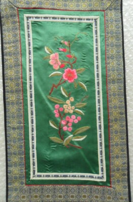 Chinese 100%Hand embroidered Peking Embroidery Art:flower | eBay