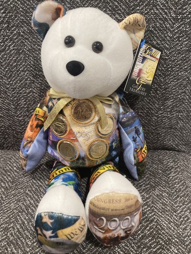 Gallery treasures 2005 bear five state display 14 inch plush | eBay