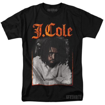 J Cole Tee Tour Merch 90s Hip-Hop Rap Vintage style graphic design T ...