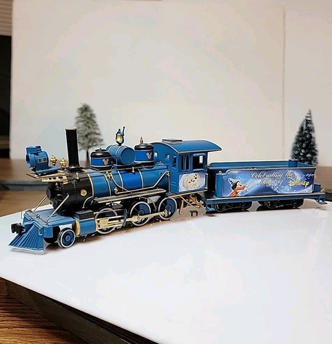 Hawthorne Village Disney Mickey Mouse Blue Steam Locomotive & Tender 2 ...