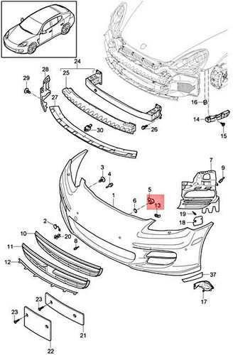 Genuine PORSCHE Panamera 970 Fixing 97050571900 | eBay