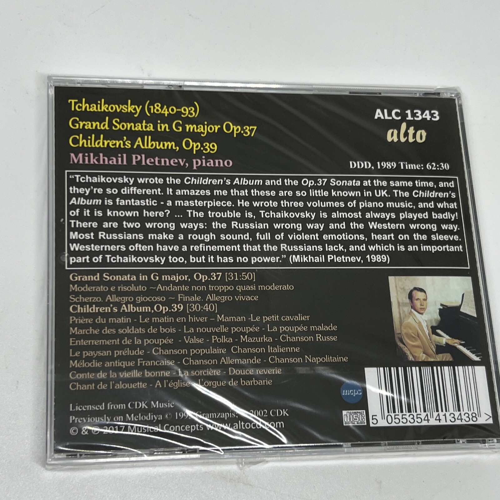 Tchaikovsky Grand Sonata Children's Album Mikhail Pletnev CD | eBay Australia