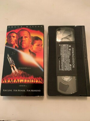 Armageddon Starring Bruce Willis VHS Video Tape | eBay