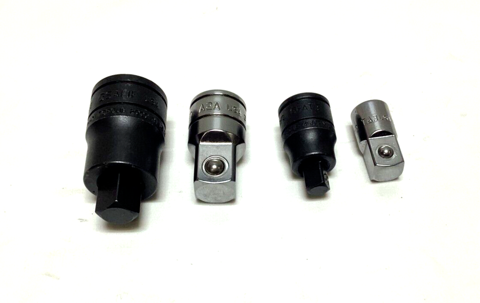 New Snap-on™ 4-pc 1/2" 3/8" 1/4" Socket Adaptor Set GFAT1E GSAF1F TA3 ...
