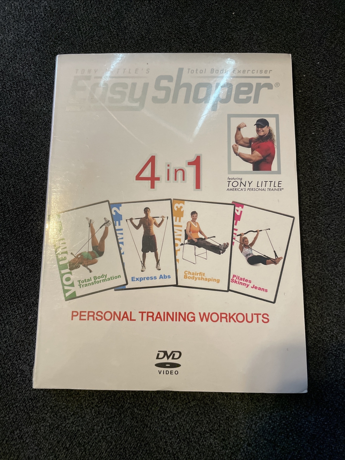 tony little's total body exerciser EASY SHAPER 4 IN 1 DVD NEW no ...