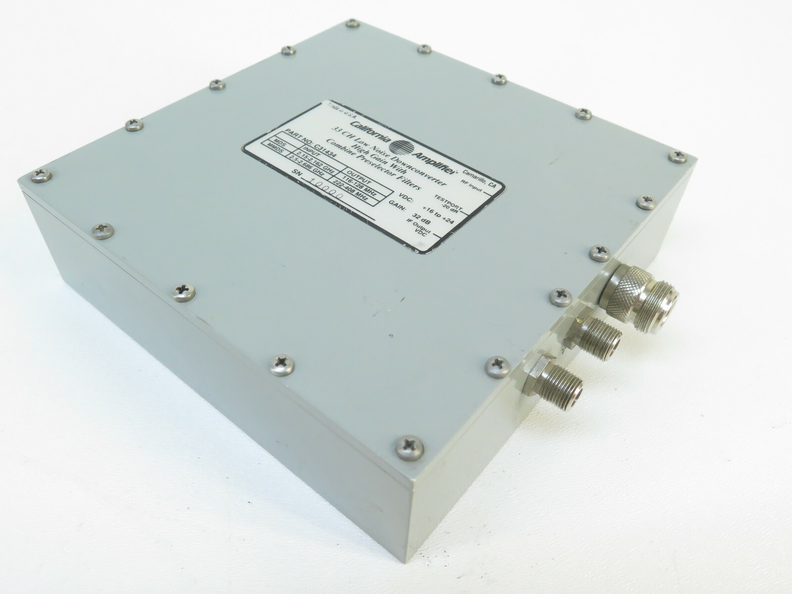 California Amplifier C31434 - 33 Ch. Low Noise Downconverter High Gain ...