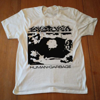 Vintage Dystopia Band HUMAN GARBAGE White All Size Unisex Shirt AC2457 ...