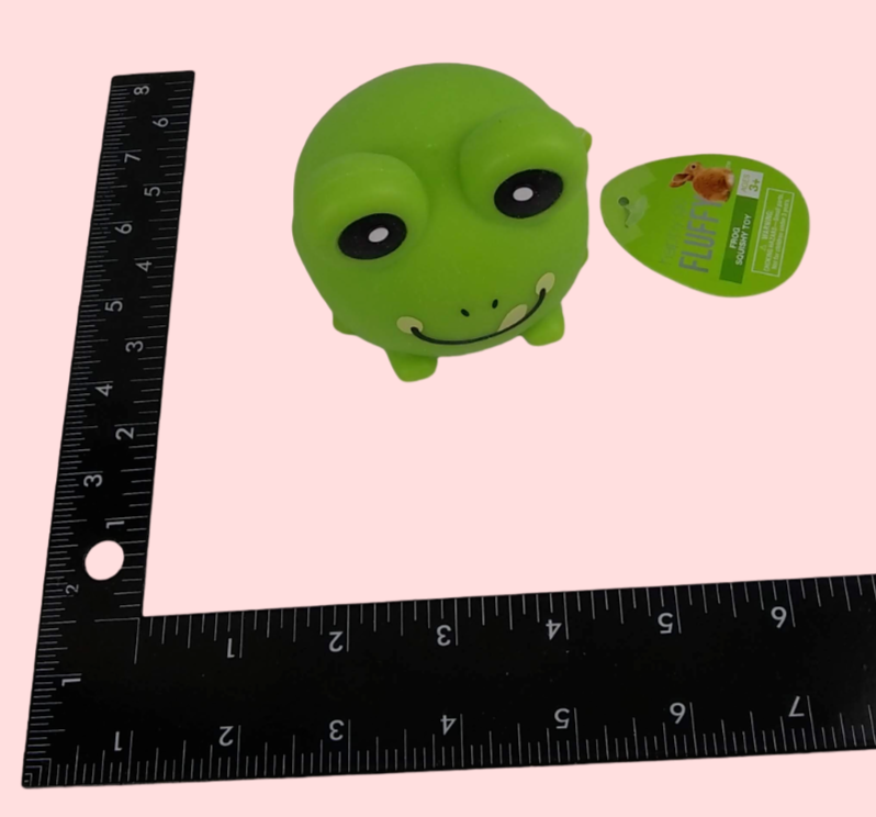 Frog Squishy Toy Figure Squeezable Toad Happy Go Fluffy Sand Buddies ...