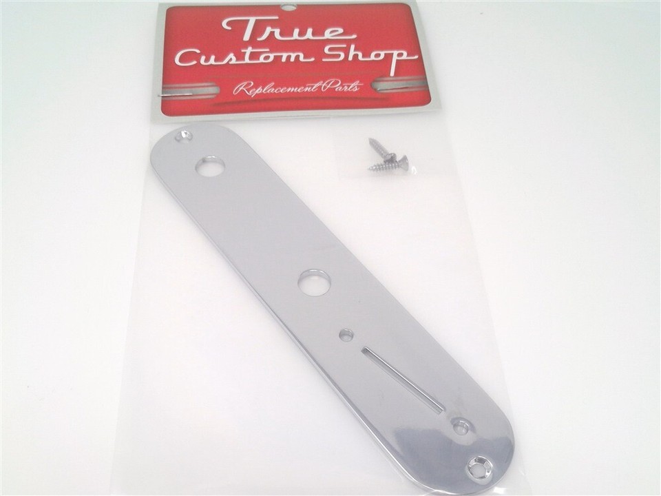 True Custom Shop® Chrome Slanted Switch Control Plate for Fender Tele ...