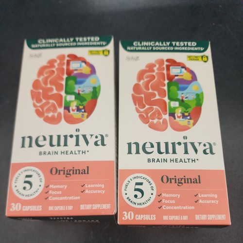 (2)Neuriva Original Brain Supplement 30 Capsules EXP - 7/26 New | eBay