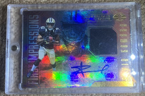 2017 Panini Illusions Alvin Kamara Autograph Jersey Rookie Card RC Auto ...