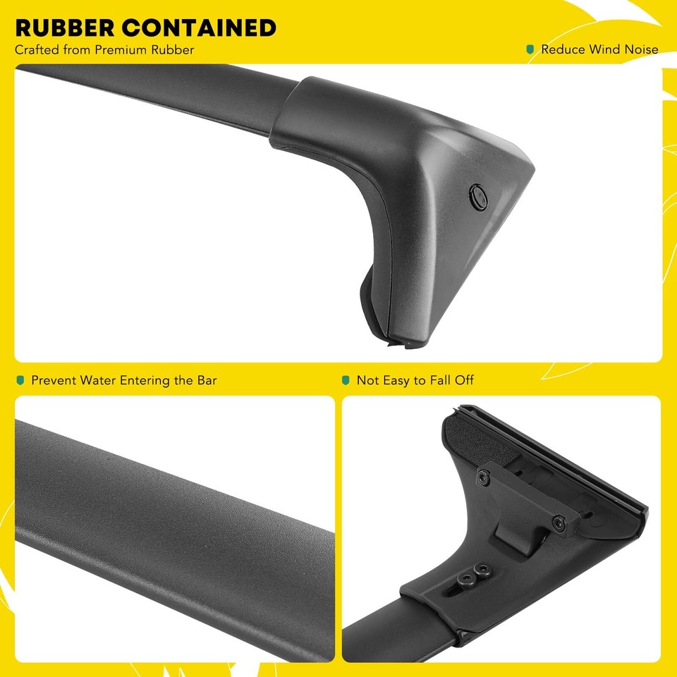 Black Aluminum Alloy Roof Rack Rails Cross Bars for Lexus RX350 RX450H ...