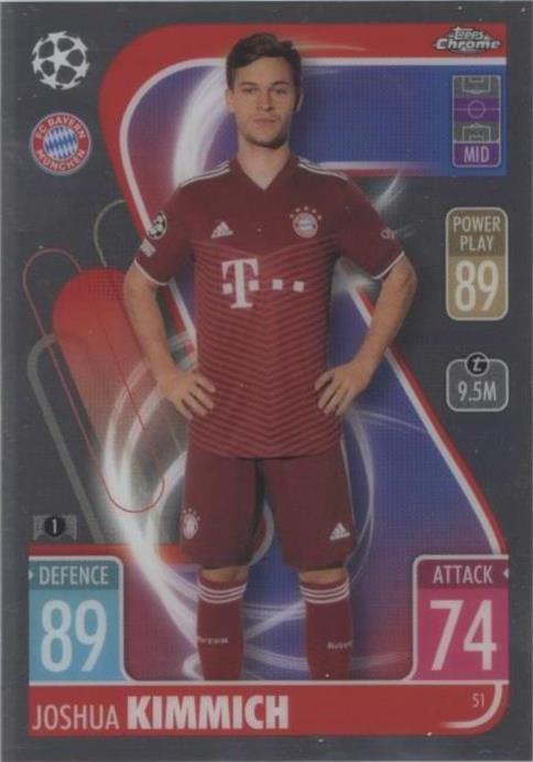 2021-22 Topps Chrome Match Attax UCL Joshua Kimmich #51 for sale | eBay