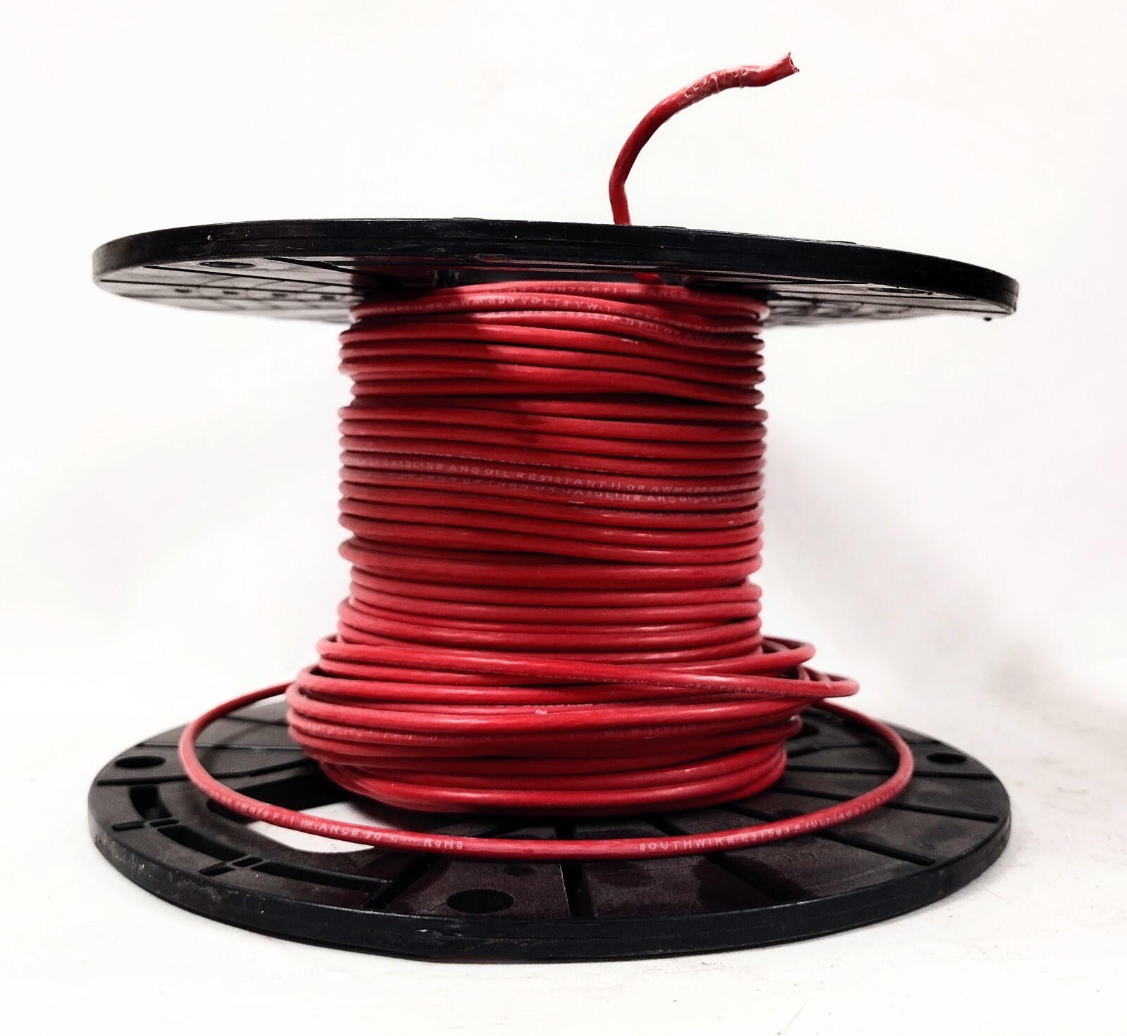 SOUTHWIRE E51583 RED 14-AWG STRANDED COPPER WIRE 55FT 600V GAS/OIL ...
